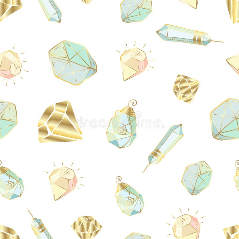 Vector Crystals Set stock vector. Illustration of doodle - 137381919