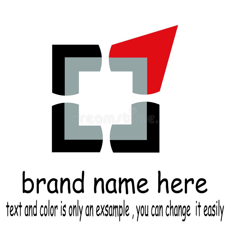 Vector Cuadrado Abstracto Del Logotipo Ilustración del Vector ...