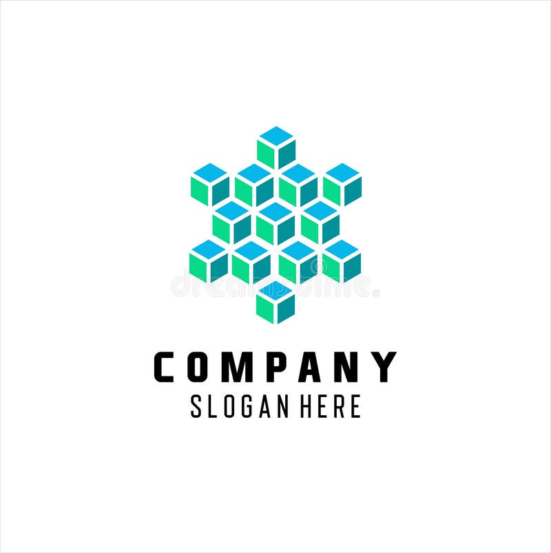 Vector Cube 3d Logo, Logo Design Inspiration Stock Vector ...