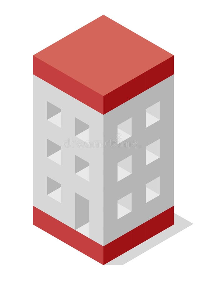 Vector Cube Shape Evoking the Rough Construction of House. Minimalistic ...