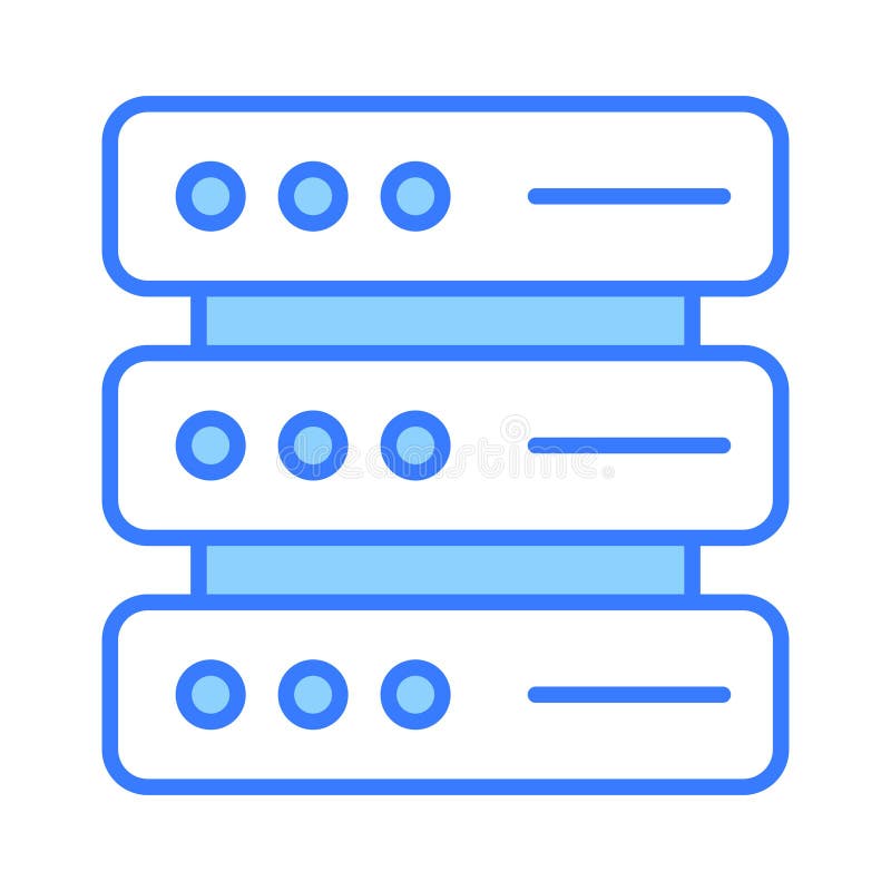 Vector Cuidadosamente Diseñado Del Icono Del Rack Del Servidor De Datos ...