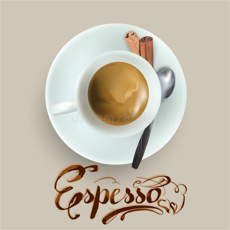 Vector Cup of Espresso Coffee Stock Vector - Illustration of caffeine ...