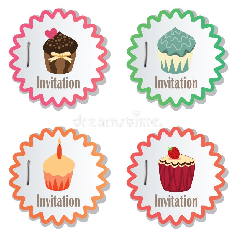Vector cupcakes icons stock vector. Illustration of black - 33476301