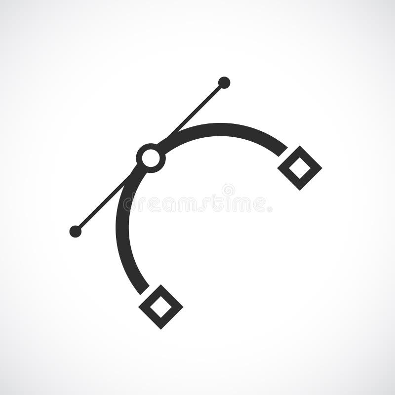Vector curve line icon stock vector. Illustration of changeable - 147853220