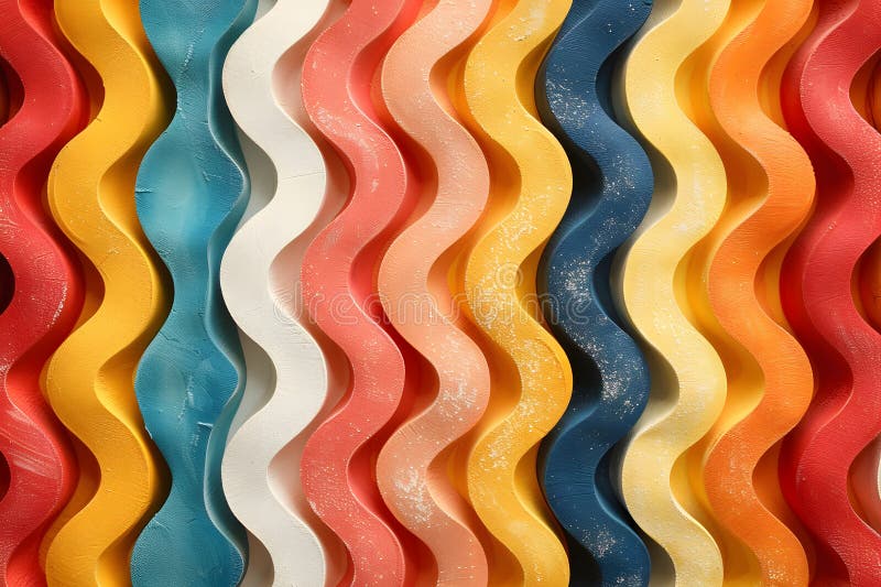 Vector Curved Wavy Stripes, Lines Comic Wavy Squiggle Texture ...