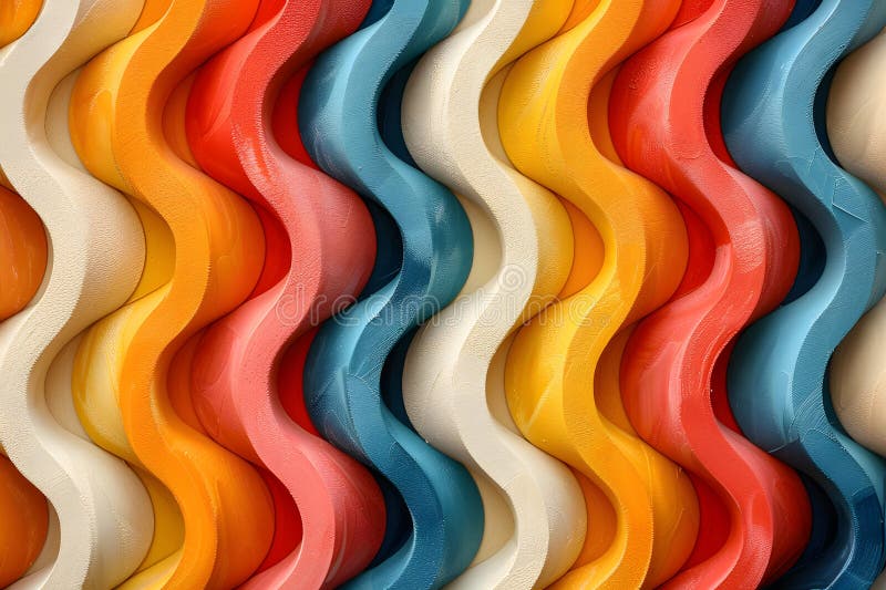 Vector Curved Wavy Stripes, Lines Comic Wavy Squiggle Texture ...