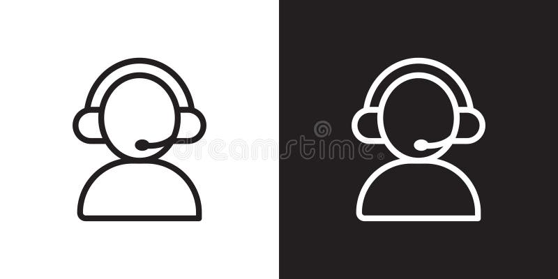 Black White Customer Service Illustration Stock Illustrations – 20,455 ...