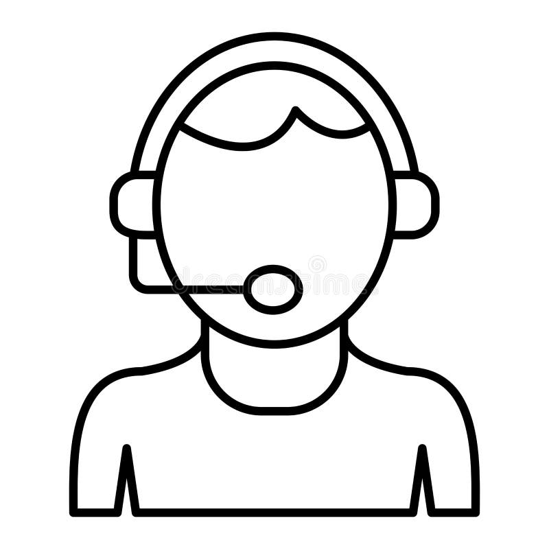 Vector Customer Services Outline Icon Design Stock Vector ...