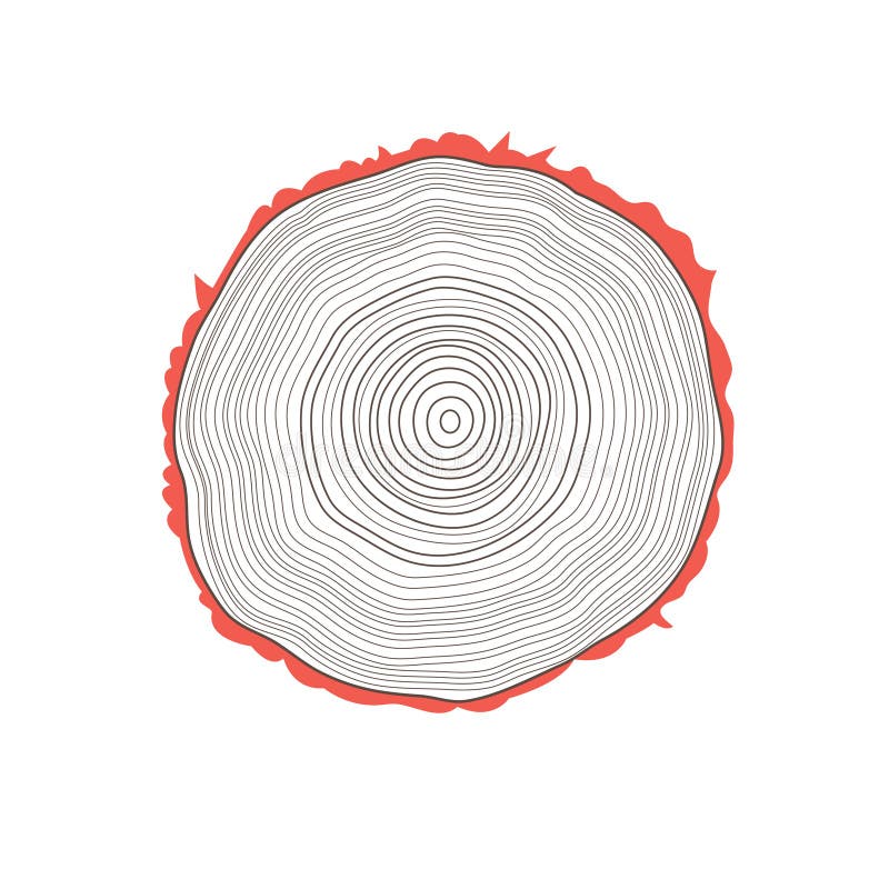 Vector cut of a tree stock vector. Illustration of abstraction - 48698131