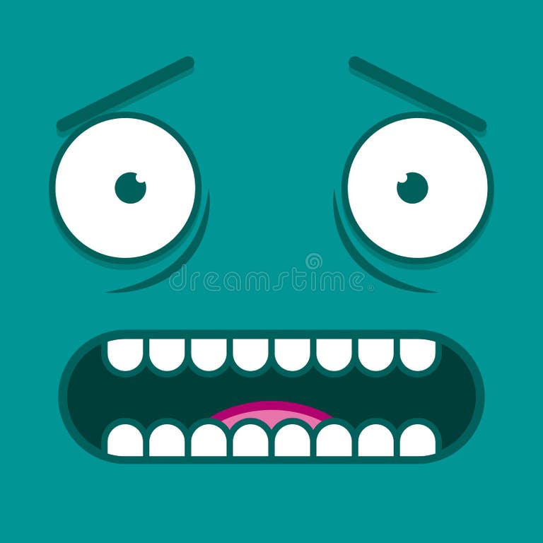 Scared Face Cartoon Expression Stock Illustrations – 11,509 Scared Face ...