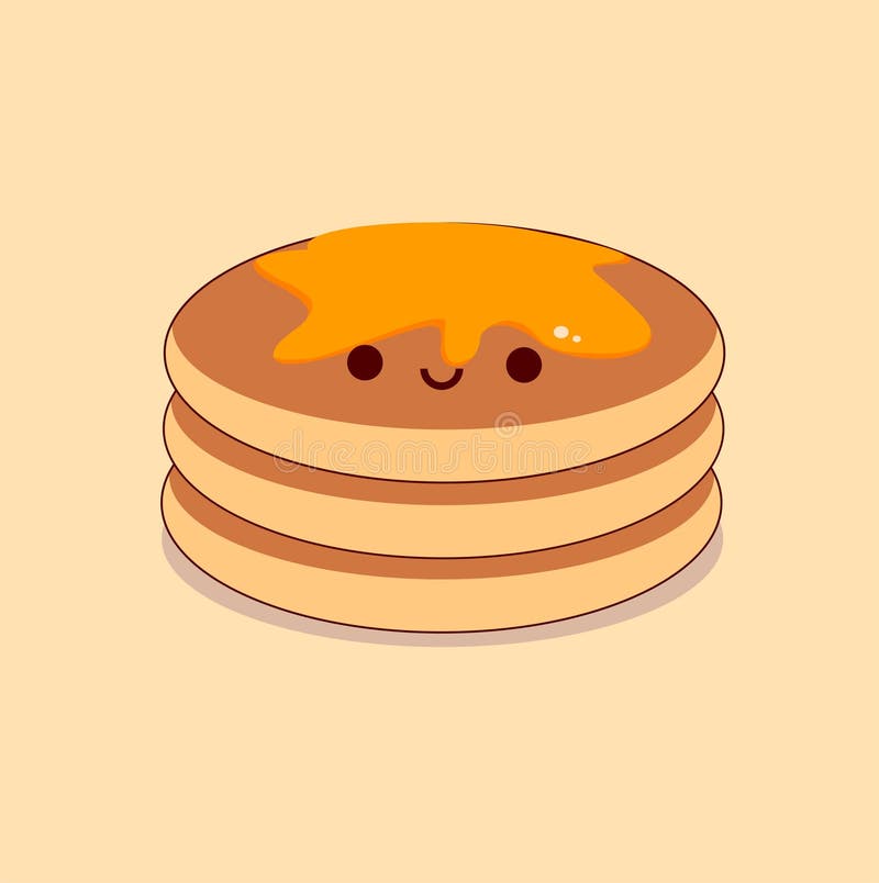 Cartoon Character of Pancake Vector Illustration Stock Vector ... Cartoon Character of Pancake Vector Illustration Stock Vector ...