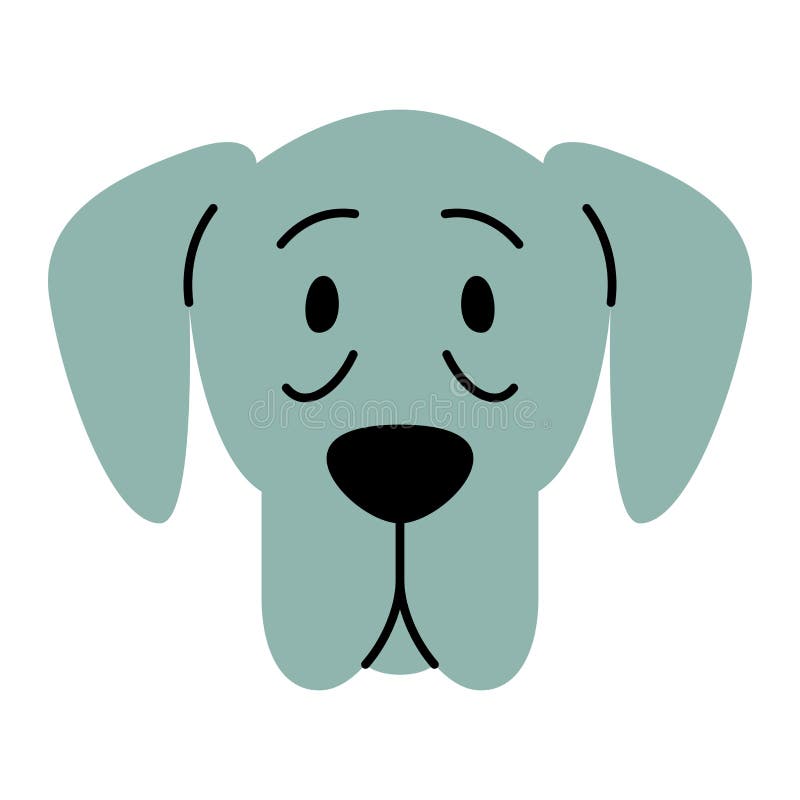 Vector Cute Dog Icon Illustration Stock Vector - Illustration of ...