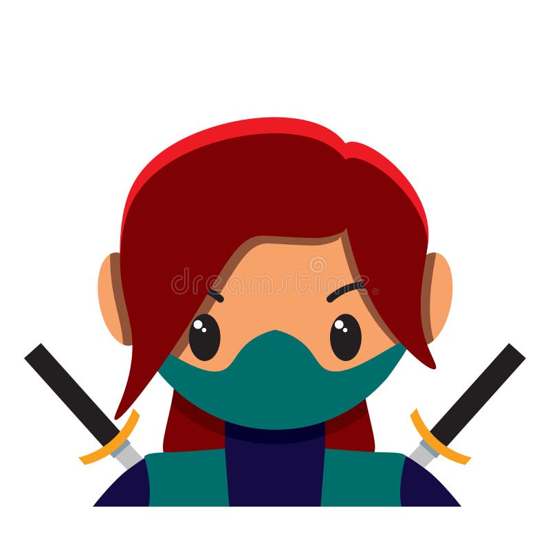 Female Cartoon Ninja Stock Illustrations – 362 Female Cartoon Ninja ...