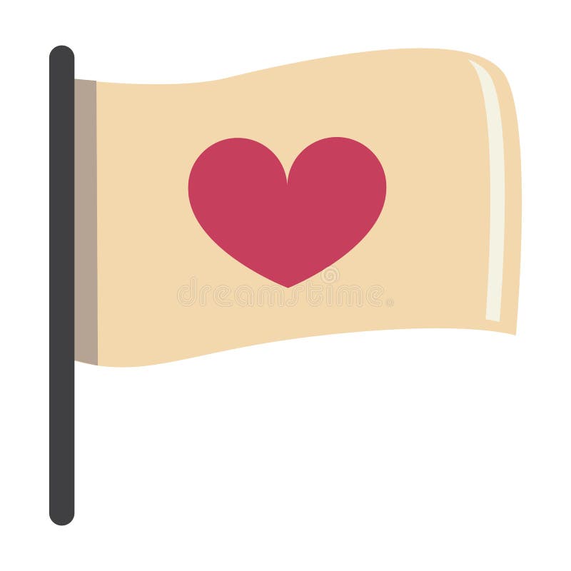 Vector Cute Flag Colorful Isolated Stock Illustration - Illustration of ...