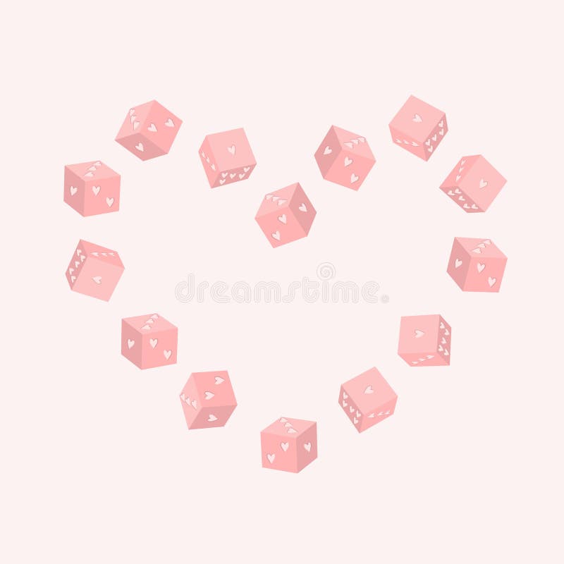Vector Cute Illustration. Made by a Heart-shaped Frame Stock Vector ...