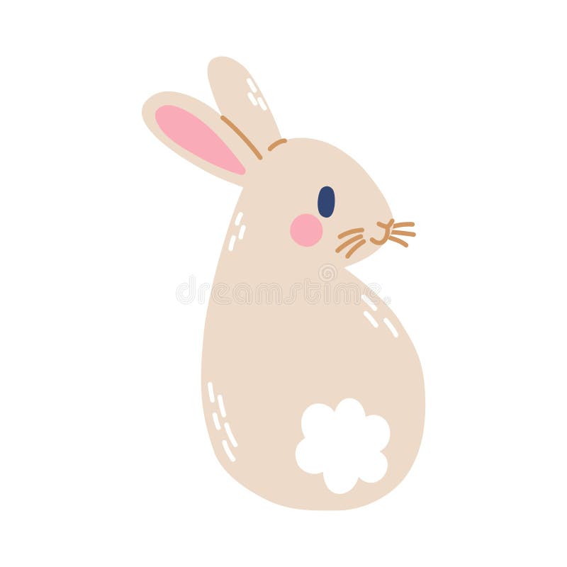 Vector cute rabbit stock vector. Illustration of rodent - 262594665