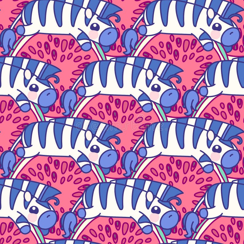 Vector Cute Seamless Pattern Art Stock Vector - Illustration of ...