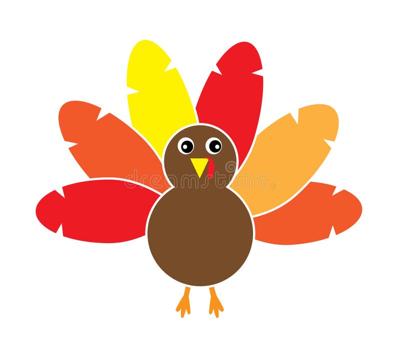 Vector Cute Turkey stock vector. Illustration of celebrate - 292225456