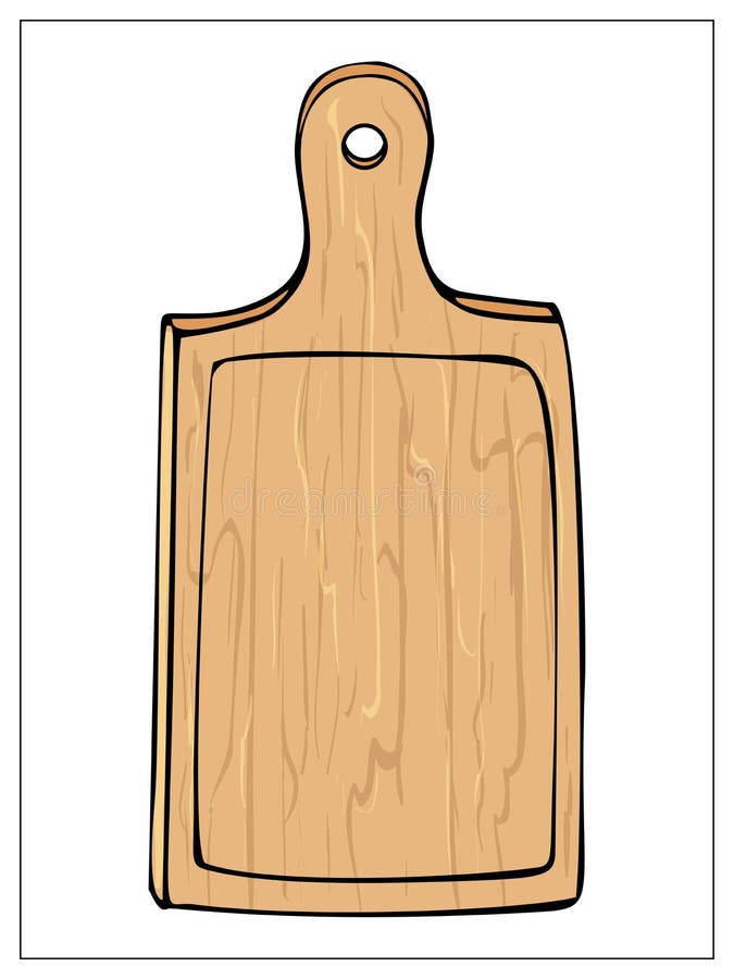 Vector Set of Cutting Board Stock Vector - Illustration of artwork ...