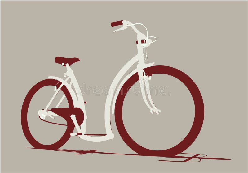 Vector cycle side view stock vector. Illustration of pedal - 3511064