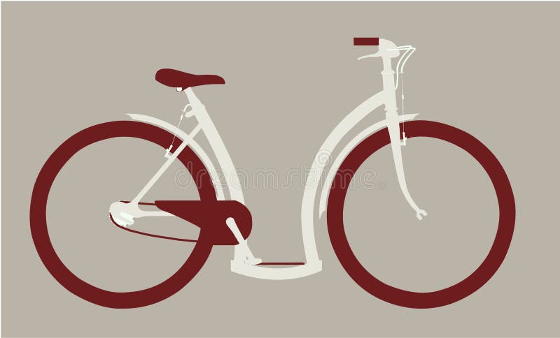 Vector cycle side view stock vector. Illustration of pedal - 3511064