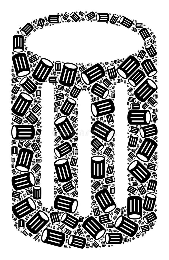 Cylinder Container Fractal Icon Collage Stock Illustrations – 14 ...