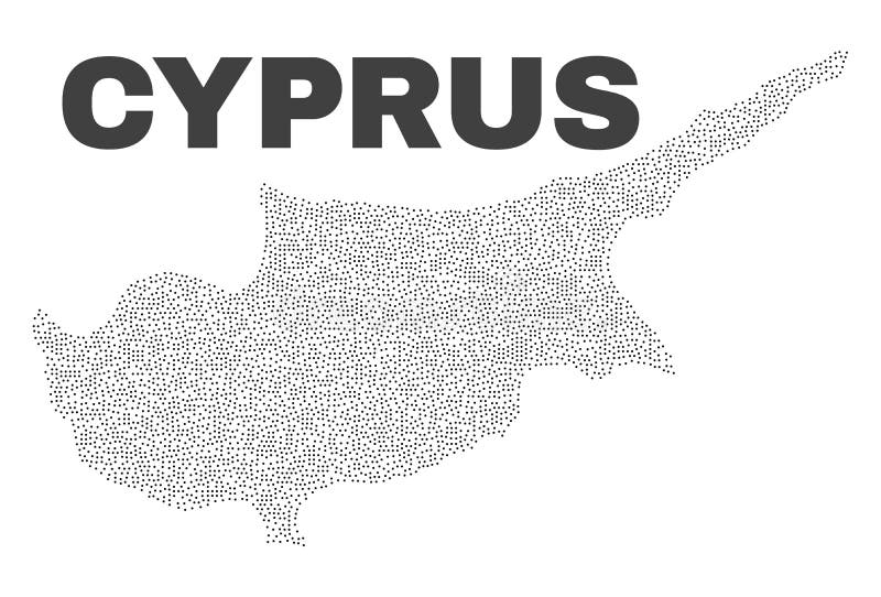 Vector Cyprus Map of Dots stock vector. Illustration of geometric ...