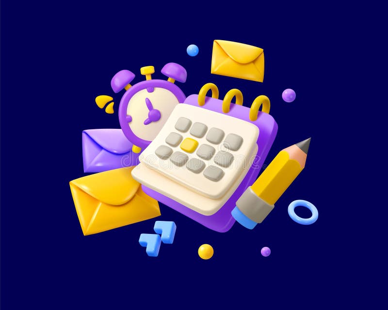 Vector 3d Calendar Icon Design Stock Vector - Illustration of month ...