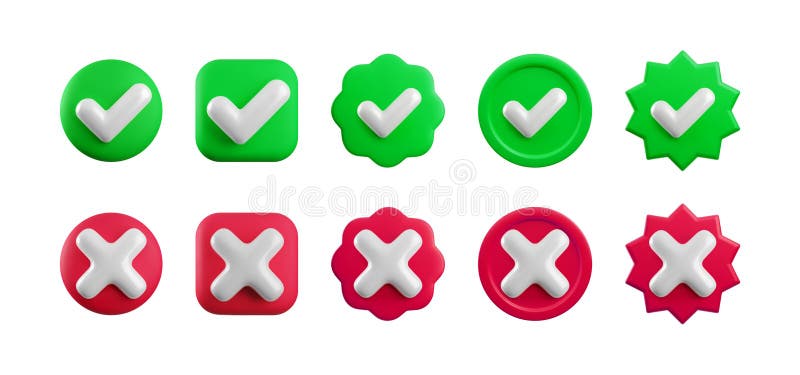 Vector 3d Checkmarks Icon Set. Round, Square, Wavy, Starburst Yes Tick ... Vector 3d Checkmarks Icon Set. Round, Square, Wavy, Starburst Yes Tick ...
