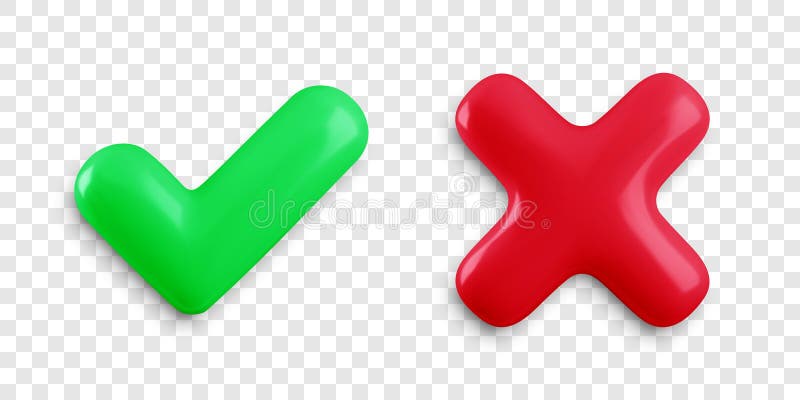 Vector 3d Checkmarks Icon Set on Transparent Background. Glossy Yes ... Vector 3d Checkmarks Icon Set on Transparent Background. Glossy Yes ...