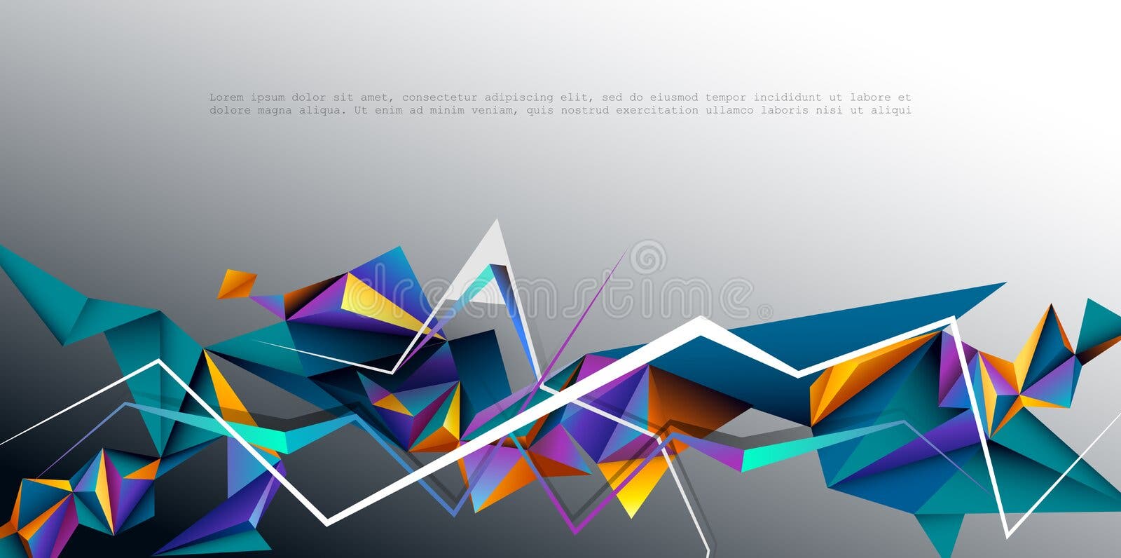 Eye with Polygon Line on Abstract Background. Polygonal Space Low Poly ...