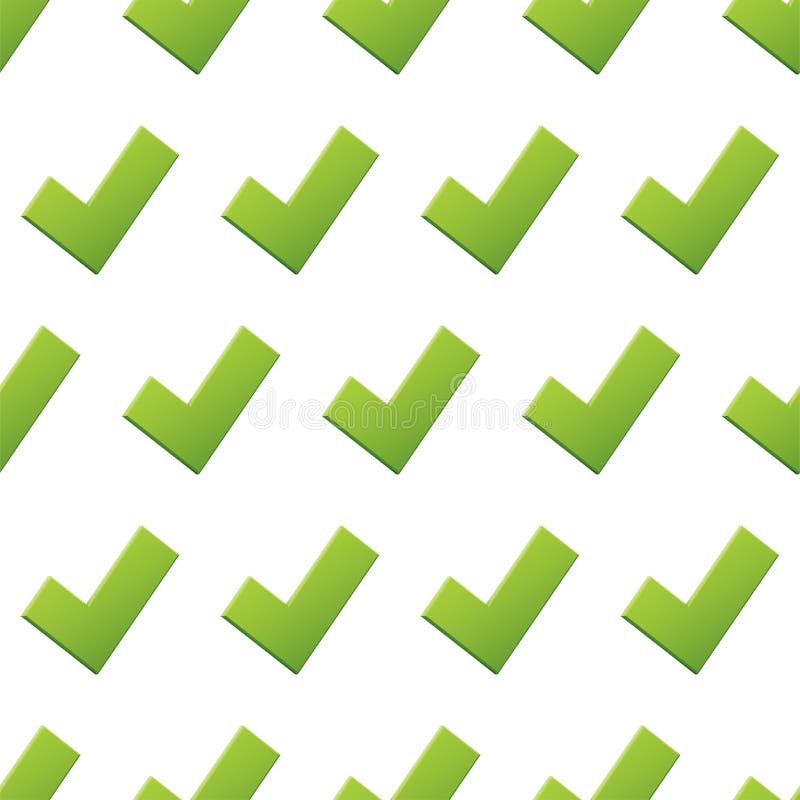 Vector 3d Green Checkmark Checklist Icons. Correct Check Mark Answer ...