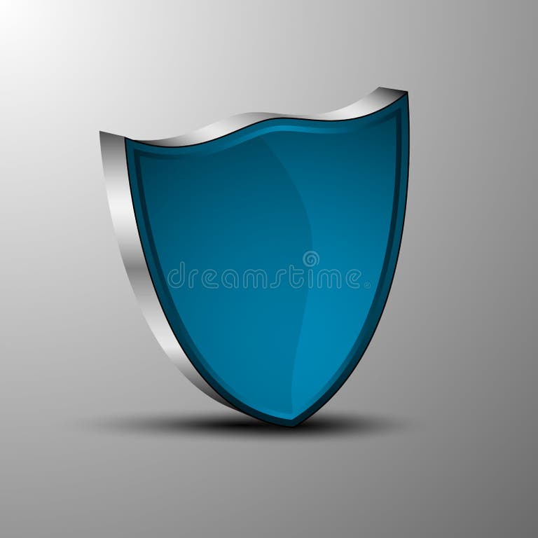 The Vector 3d Heraldic Shield. Stock Vector - Illustration of shield ...