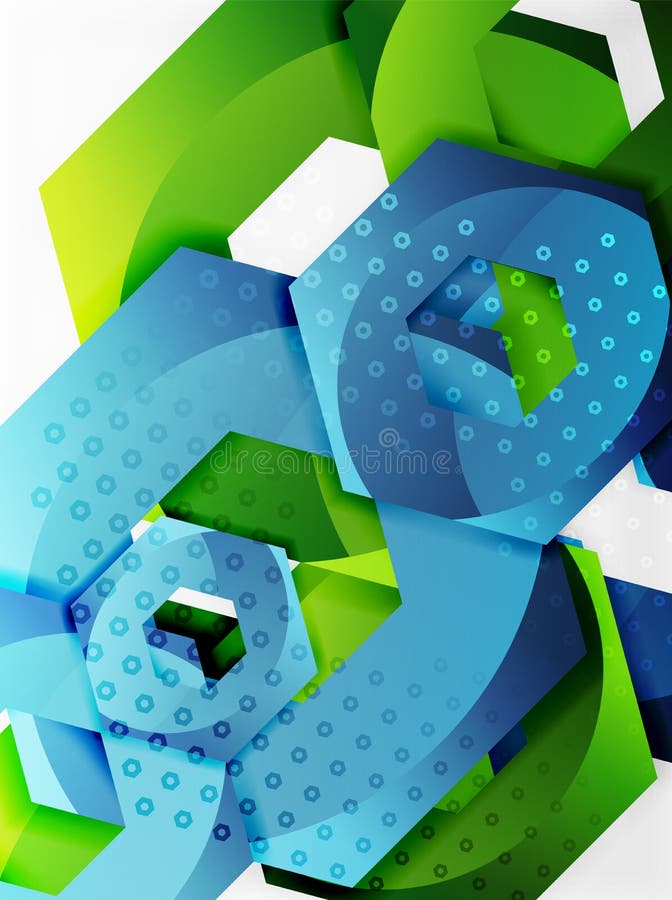 Vector 3d Hexagon Background Stock Vector - Illustration of design ...