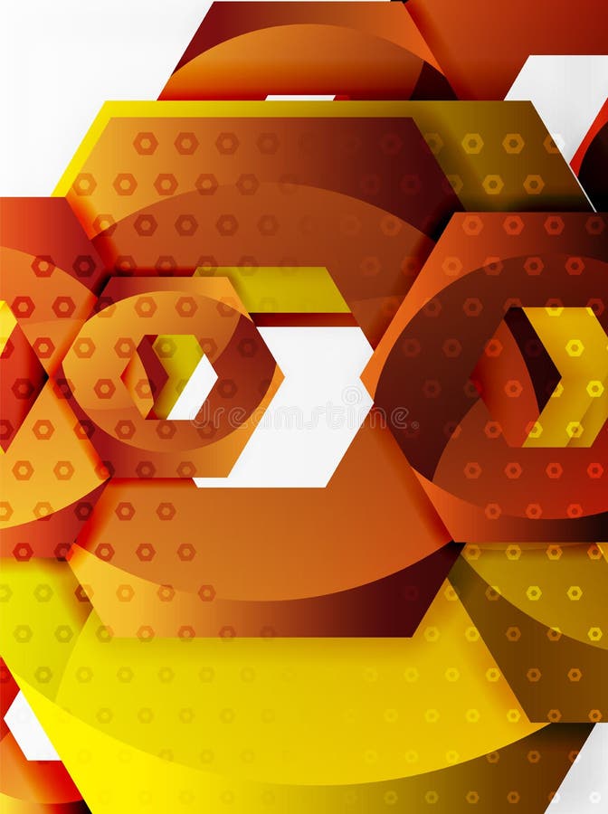 Vector 3d Hexagon Background Stock Vector - Illustration of brochure ...