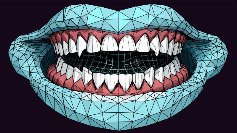 Wireframe Teeth Stock Illustrations – 1,467 Wireframe Teeth Stock ...