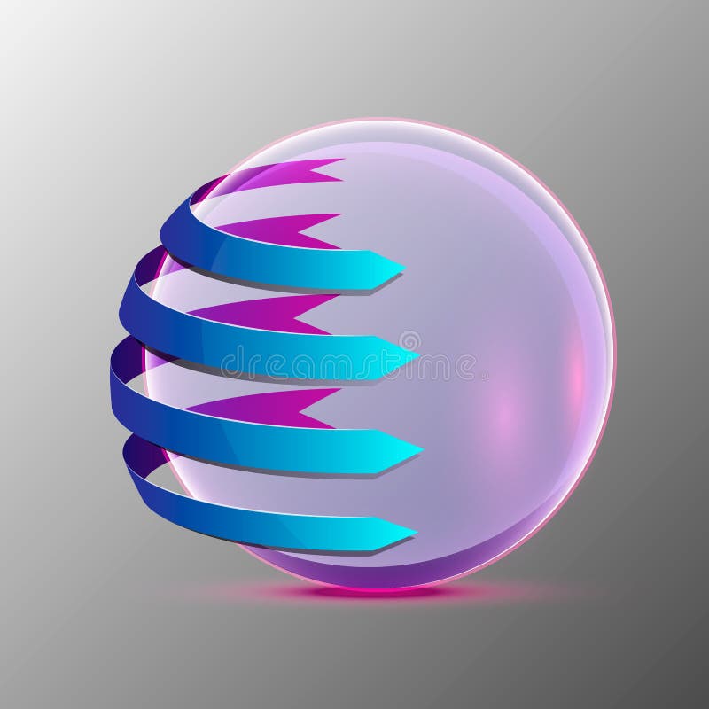 Vector 3d Illustration of the Clear Sphere Stock Vector - Illustration ...