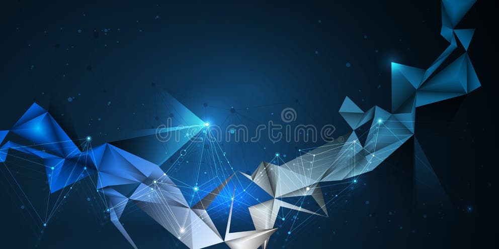 Vector 3D Illustration Geometric, Polygon, Line,Triangle Pattern Shape ...