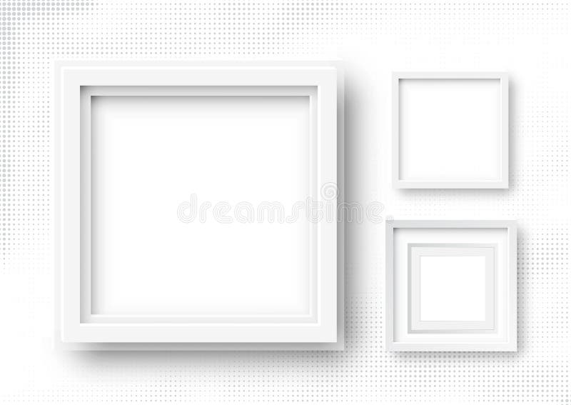 3d Vector Realistic Square Frames Stock Vector - Illustration of ...