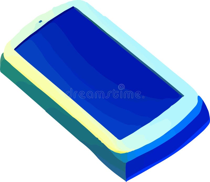 Vector 3d Isometric Smartphone Icon. Stock Illustration - Illustration ...