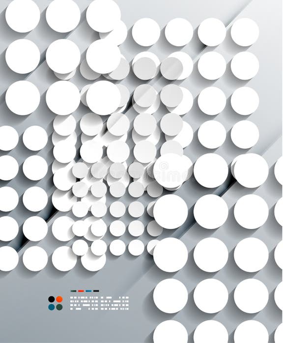 Vector 3d Paper Circles Modern Design Stock Vector - Illustration of ...