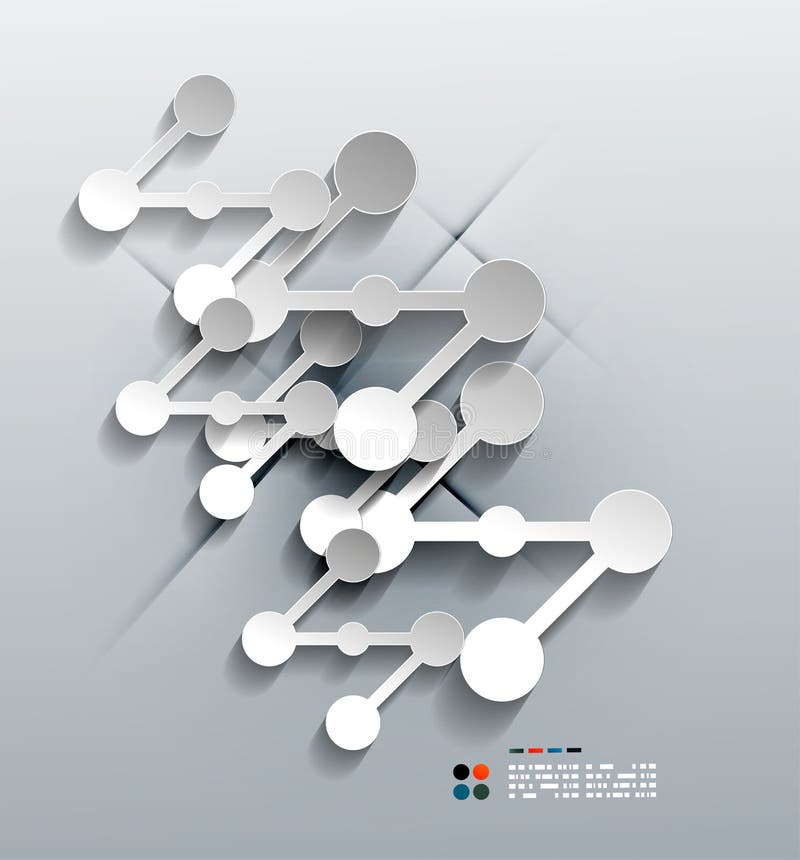 Vector 3d Paper Connection Modern Design Stock Vector - Illustration of ...