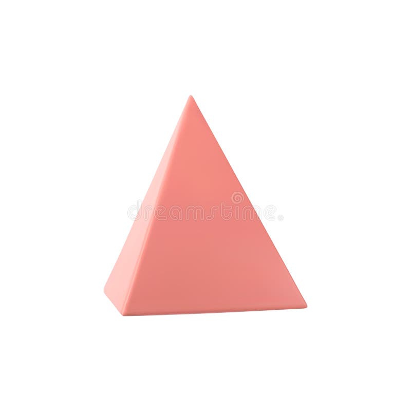 Vector 3d Pyramid. Realistic 3d Object Stock Vector - Illustration of ...