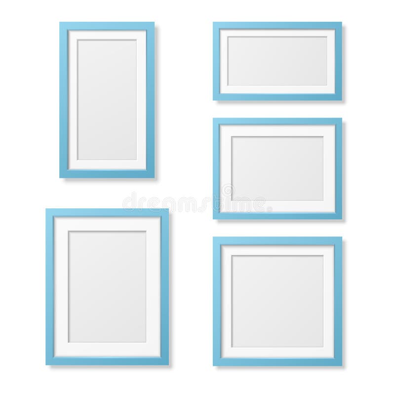 Vector 3D Reaistic Wooden or Plastic Simple Modern Minimalistic Blue ...