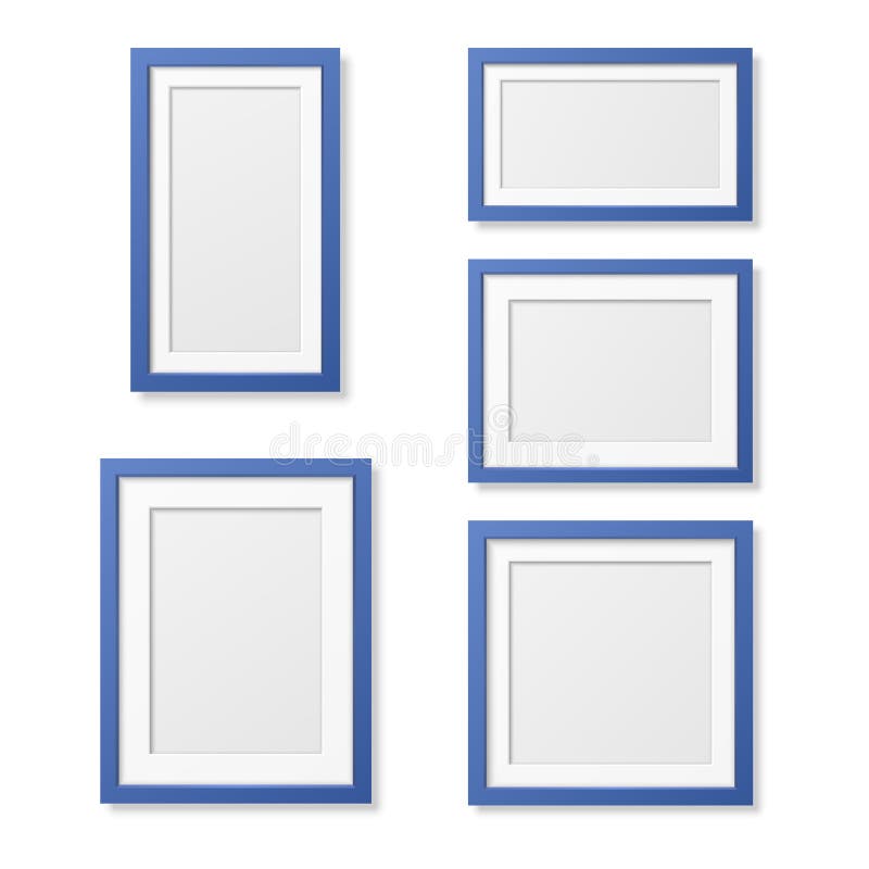 Vector 3D Reaistic Wooden or Plastic Simple Modern Minimalistic Blue ...