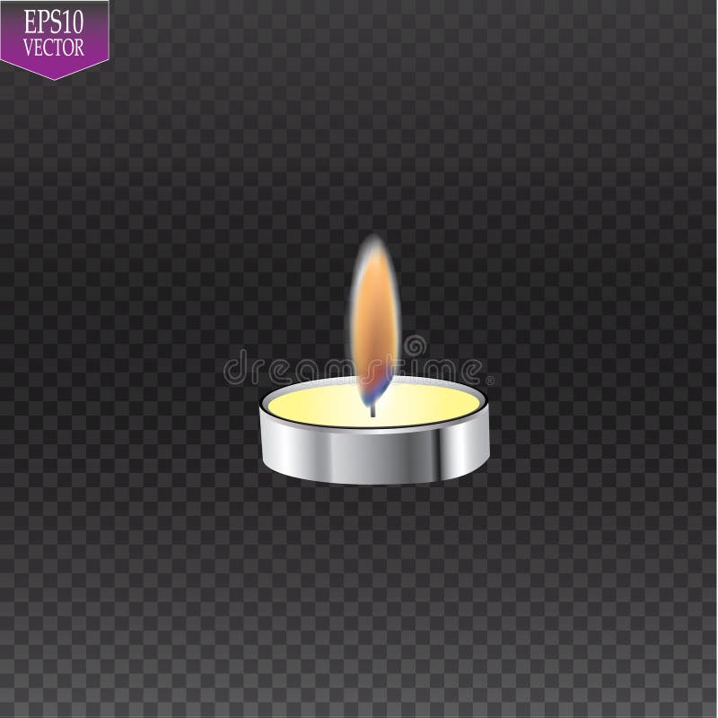 Vector 3d Realistic Candle Frame Types Set on Dark Transparent ...