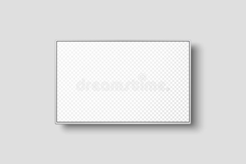 Vector 3d Realistic Modern TV Screen. Minimalistic Stylish Lcd Panel ...