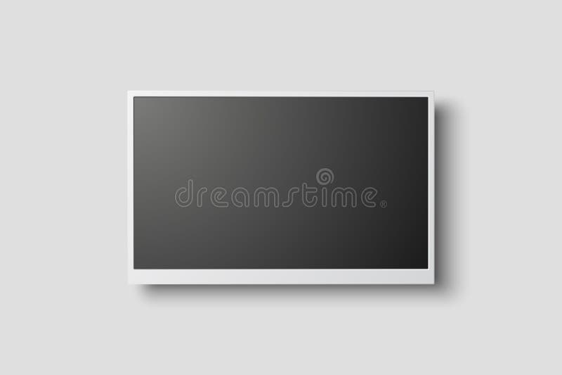Vector 3d Realistic Modern TV Screen. Minimalistic Stylish Lcd Panel ...