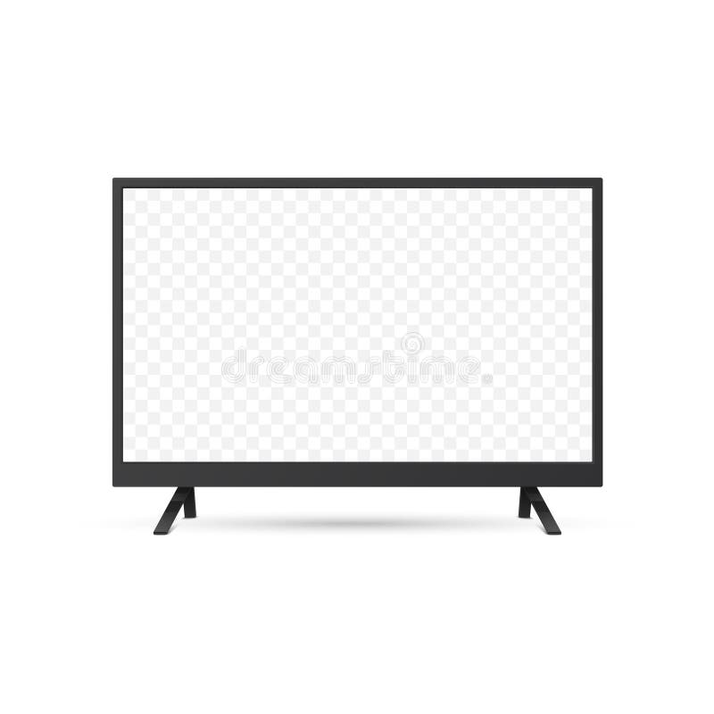 Vector 3d Realistic Modern TV Screen. Minimalistic Stylish Lcd Panel ...