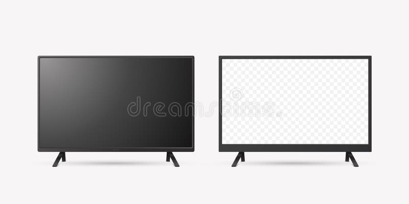 Vector 3d Realistic Modern TV Screen. Minimalistic Stylish Lcd Panel ...